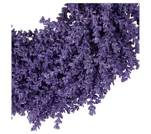 NORTHLIGHT Lavender Spring Floral Wreath 18