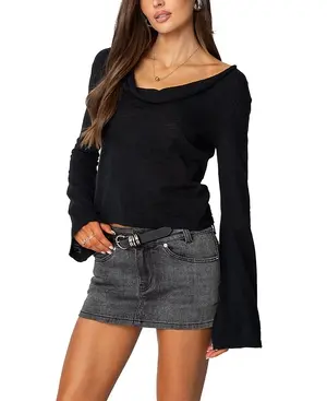 Women's Black Cowl Neck Sweaters