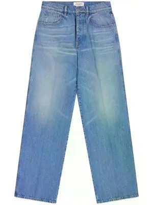 LANEUS Gabardine Baggy Jeans