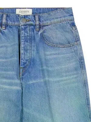 LANEUS Gabardine Baggy Jeans