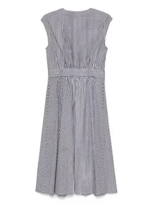 Michael Kors Striped Midi Shirt Dress