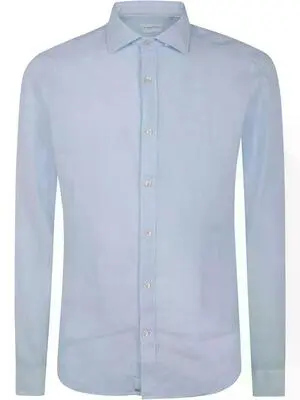 TINTORIA MATTEI 954 Linen Shirt - Blue