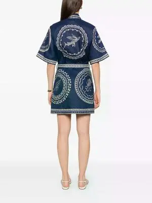 ALEMAIS Oceane Mini Shirt Dress