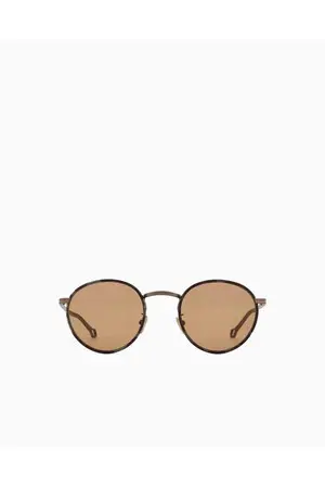Giorgio Armani Round Frame Sunglasses - Natural