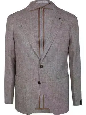 Tagliatore Silk Blazer - Grey