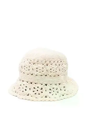 Maje Crocket-knit Bucket Hat