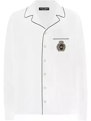 Dolce & Gabbana Logo-patch Shirt - White