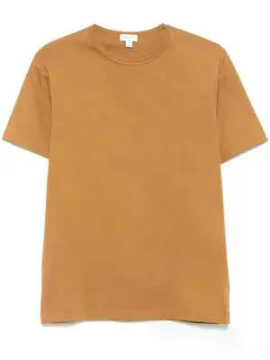 Sunspel Cotton T-shirt - Brown