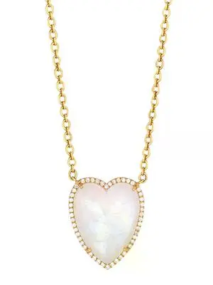 Irene Neuwirth 18k Yellow Moonstone And Diamond Necklace - Gold