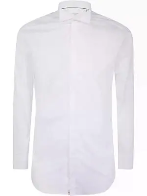 TINTORIA MATTEI 954 Spread-collar Shirt - White