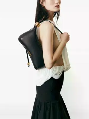 Jacquemus Large Bisou Perle Shoulder Bag - Black