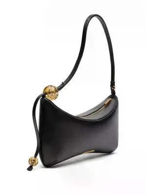 Jacquemus Large Bisou Perle Shoulder Bag - Black