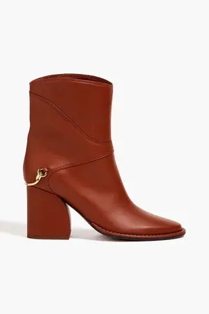 Women's Tan Leather Ankle Boots