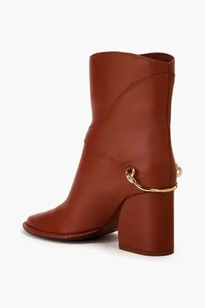 Zimmermann Embellished Leather Ankle Boots