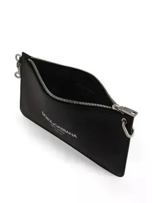 Dolce & Gabbana Logo-lettering Clutch - Black