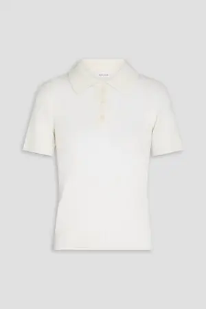 Naadam NAADAM Cashmere Polo Sweater - White