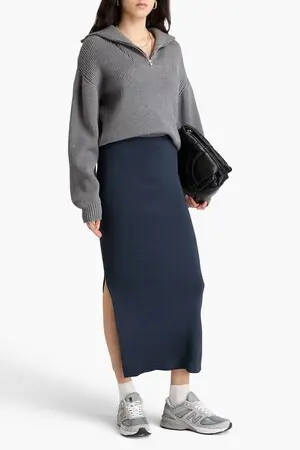 TOTEME Jersey Midi Skirt - Navy