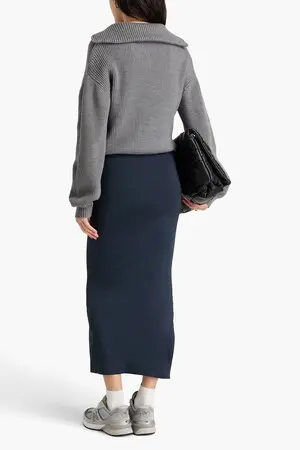 TOTEME Jersey Midi Skirt - Navy