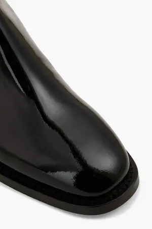 TOTEME Buckled Patent-leather Ankle Boots