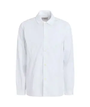 Officine Générale Eloan Embroidered Cottonpoplin Shirt - White