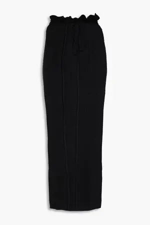 TOTEME Ribbed Wool And Silk-blend Maxi Skirt