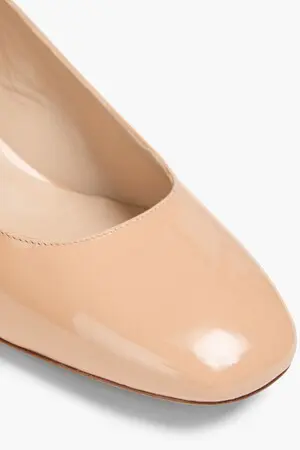 STUART WEITZMAN Jane Patent-leather Pumps - Sand