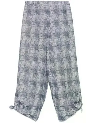 Emporio Armani Patterned-jacquard Trousers