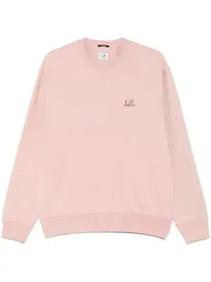 C.P. COMPANY Logo-embroidered Sweatshirt - Pink