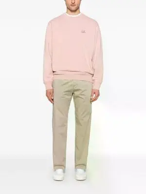 C.P. COMPANY Logo-embroidered Sweatshirt - Pink