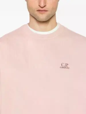 C.P. COMPANY Logo-embroidered Sweatshirt - Pink