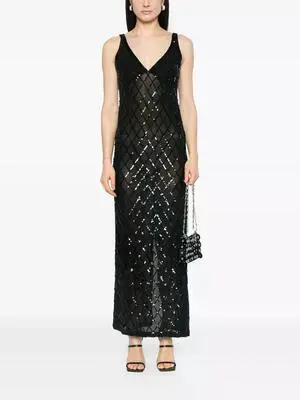 P.a.r.o.s.h Semi-sheer Maxi Dress