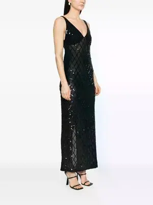 P.a.r.o.s.h Semi-sheer Maxi Dress