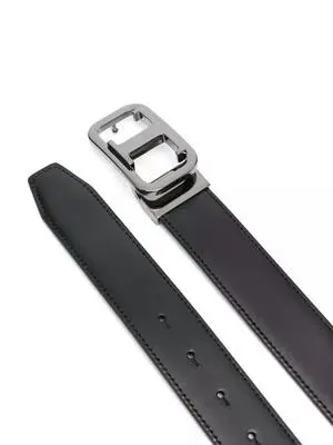 TOD'S Logo-buckle Belt - Black