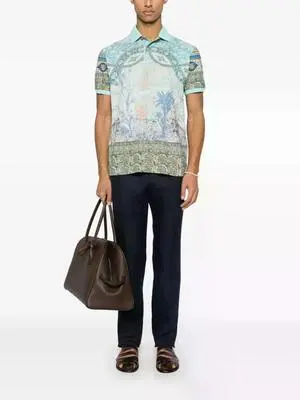 Etro Linen Tapered-leg Trousers