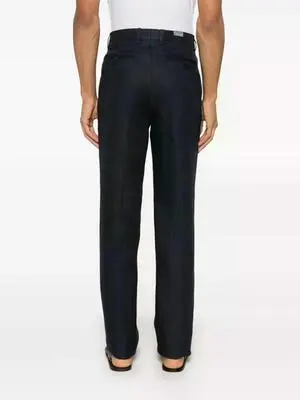 Etro Linen Tapered-leg Trousers