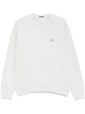 C.P. COMPANY Logo-embroidered Sweatshirt - Grey