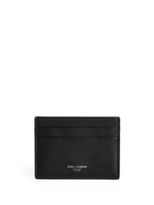 Dolce & Gabbana Logo-print Leather Cardholder - Black