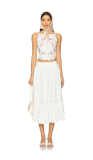 Button Detail Skirt Sets