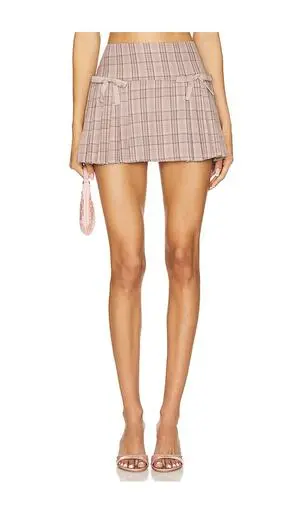 Pink Plaid Skirts