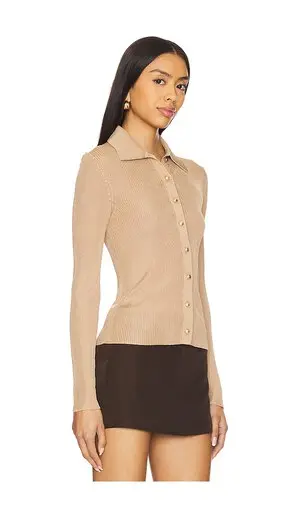 Alice + Olivia Nealie Ribbed Polo