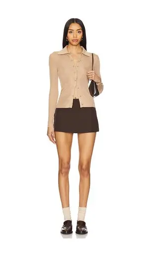 Alice + Olivia Nealie Ribbed Polo