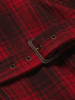 Polo Ralph Lauren Polo Country Shawl-collar Belted Checked Jacket