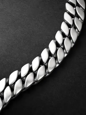 David Yurman Brushed Sterling Curb Chain Bracelet