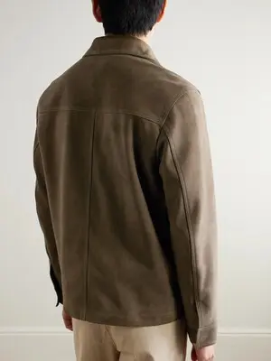 Mr P. Suede Safari Jacket - Green