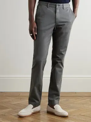 Mr P. Slim-fit Cotton-twill Chinos