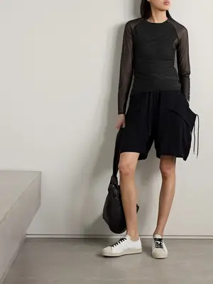 ADIDAS ORIGINALS Y-3 Layered Stretch Recycled-mesh Shirt