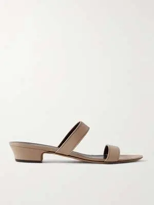 THE ROW Awar Leather Sandals - Beige