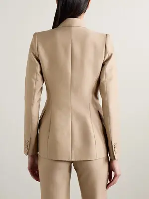 SALON 1884 Moro Cotton And Silk-blend Blazer