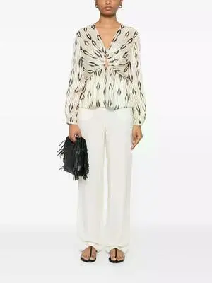 Patrizia Pepe Frayed Trousers