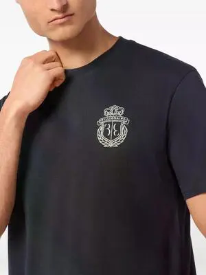 BILLIONAIRE Embroidered Crest T-shirt - Blue